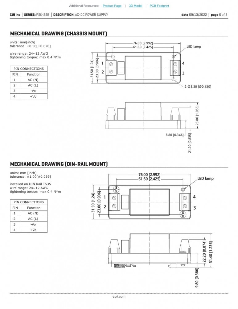 PSK-S5B-12 datasheet page 6