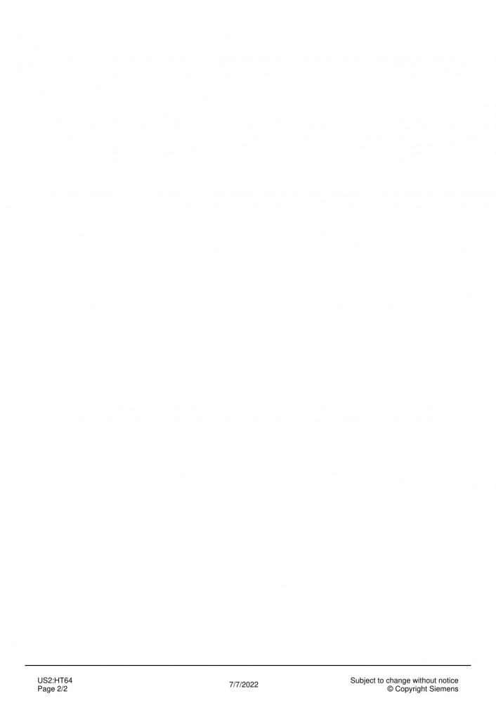 SIEMENS HT64 technical document page 2