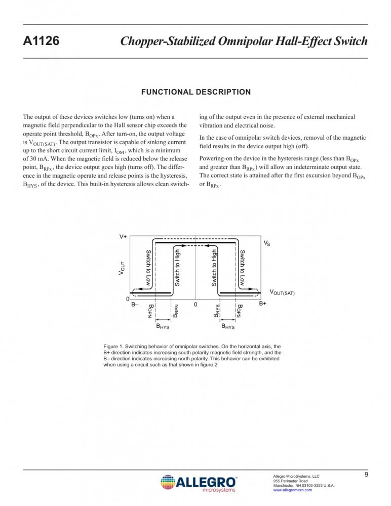 A1126 datasheet page 9