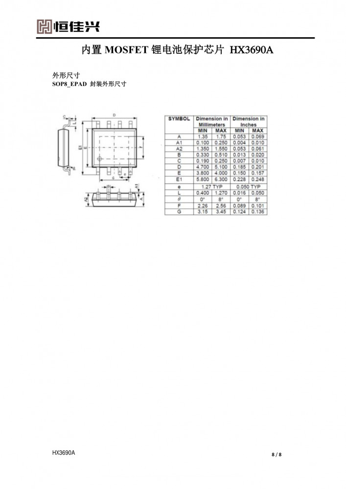 HX3690A datasheet page 8
