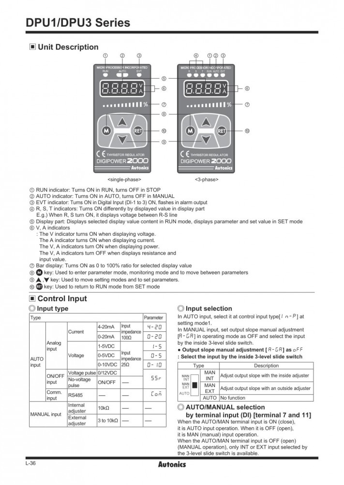 DPU1/DPU3 Series documentation page 9