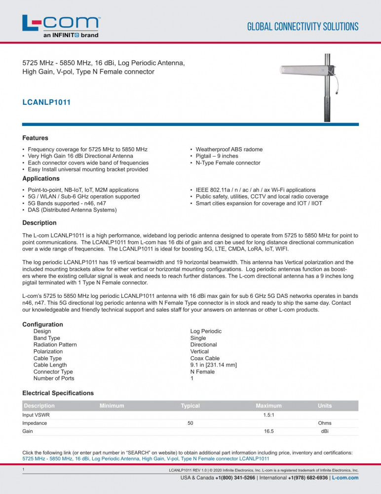 LCANLP1011 datasheet page 1