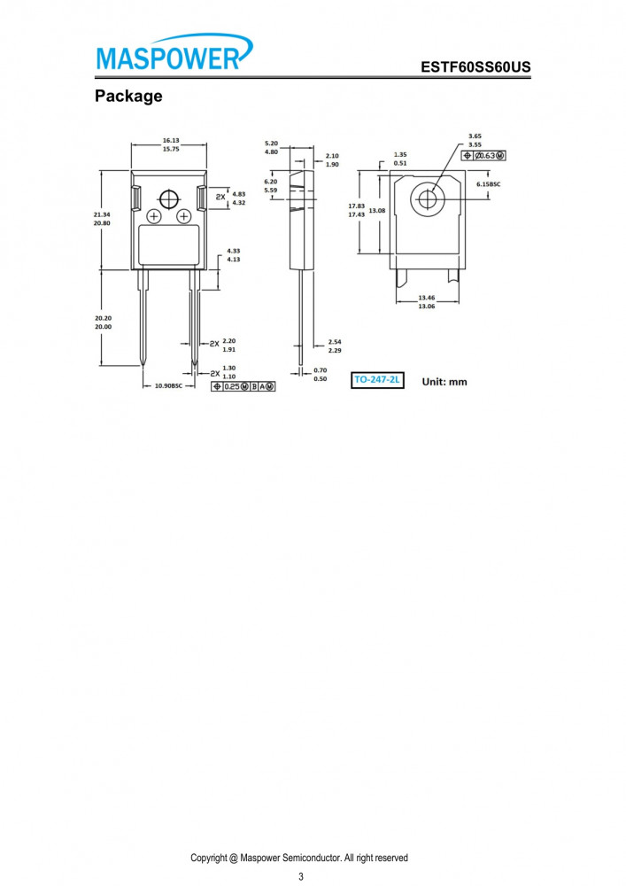 ESTF60SS60US datasheet page 3
