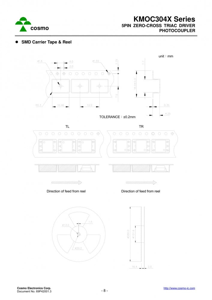 KMOC3043S datasheet page 8