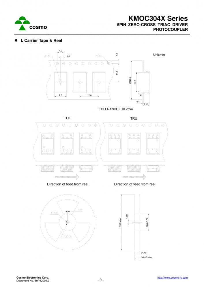 KMOC3043S datasheet page 9