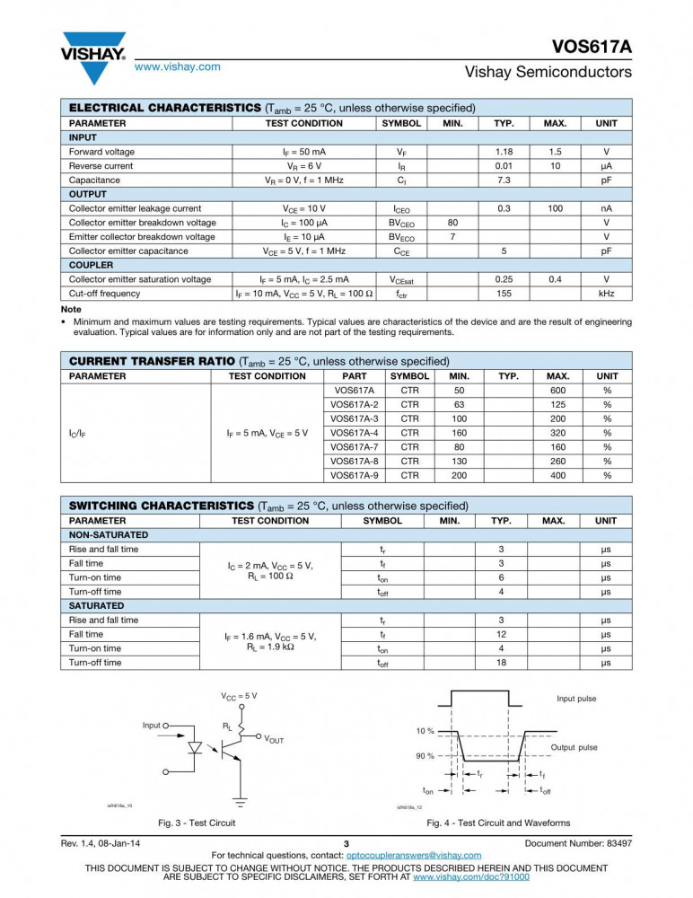 VOS617A datasheet page 3