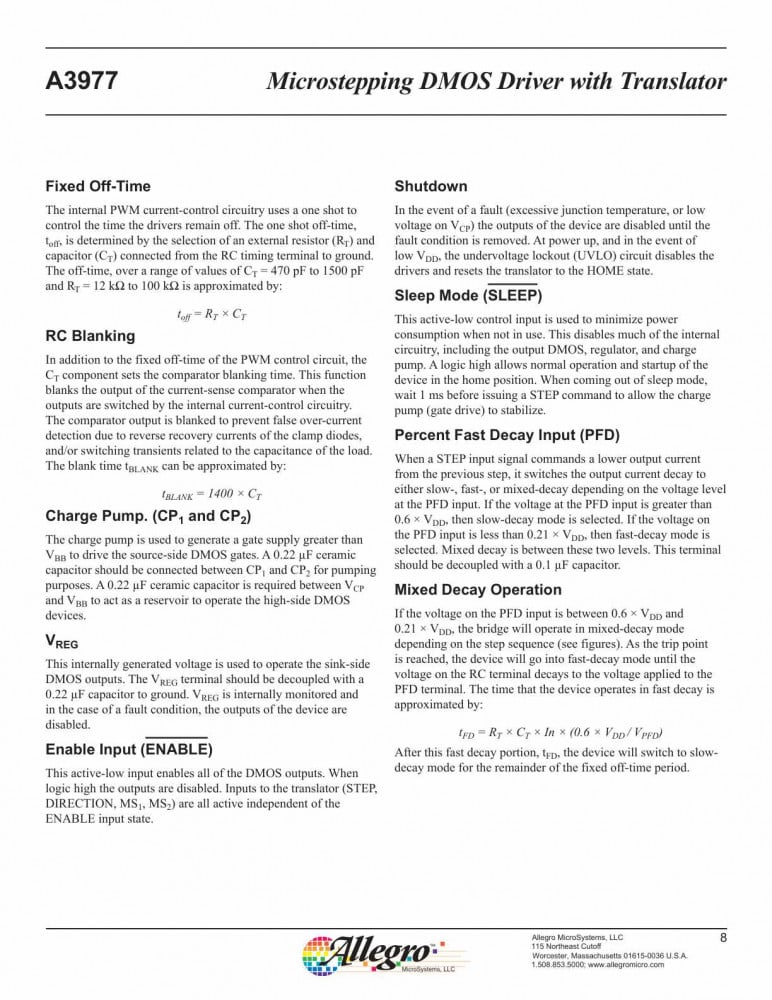 A3977 datasheet page 8