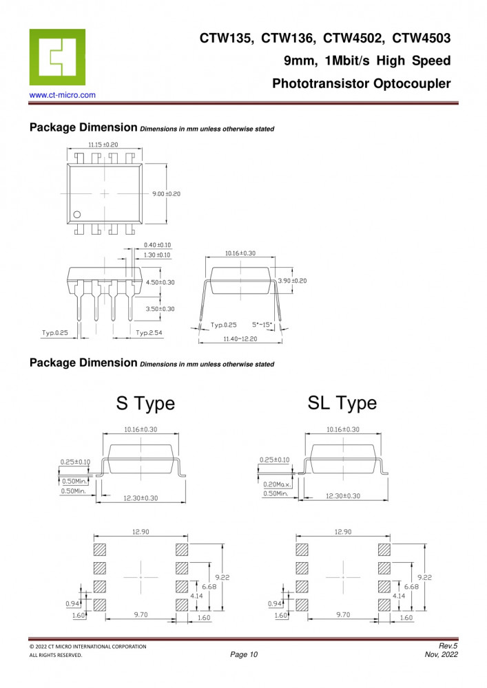 CTW135 datasheet page 10