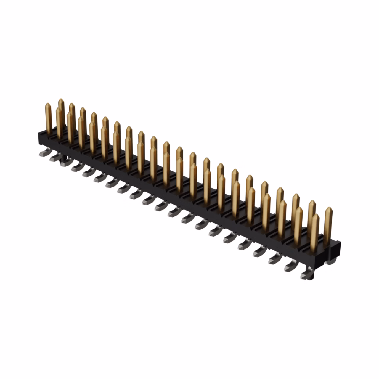 Milli-Grid Header, Vertical, Surface Mount, 42 Circuits, 0.38µm Gold (Au) Plating, Mating Pin Length 3.80mm, with Pegs, Tube, Lead-Free for sale