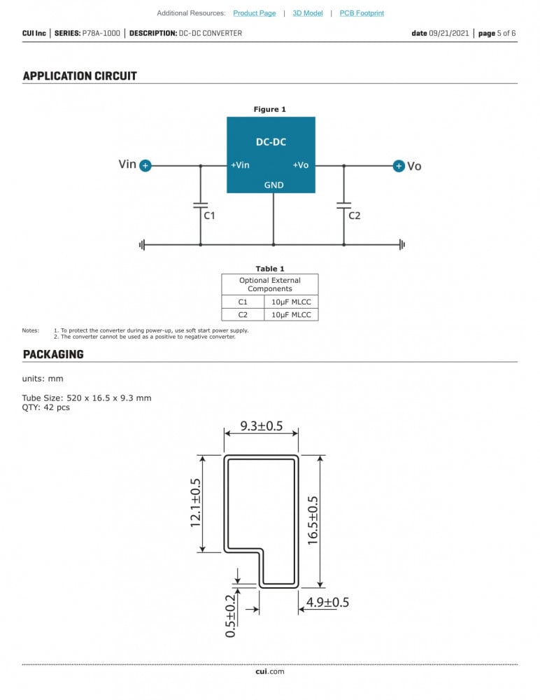 P78A05-1000 datasheet page 5