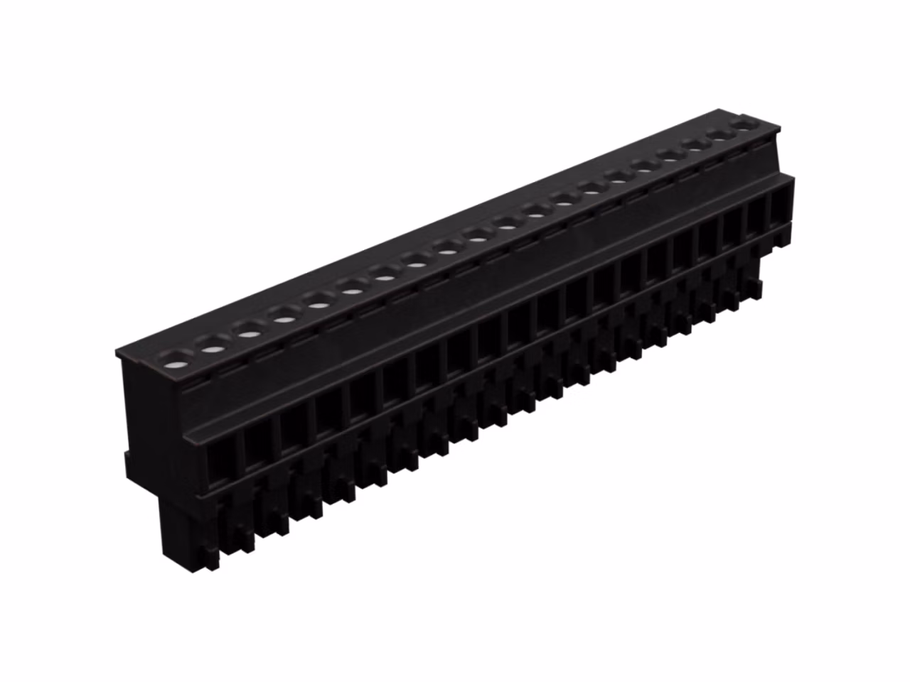 3.81mm Pitch Eurostyle Vertical Plug, with Standard Imprinting, Front Wire Entry, Black, 20 Circuits for sale