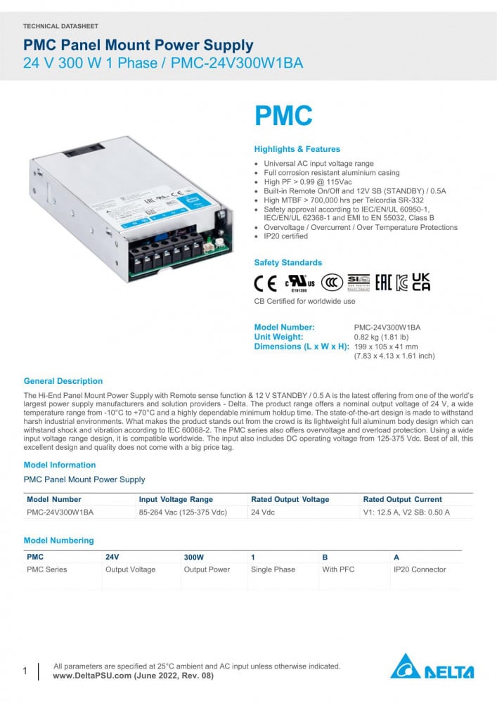 PMC-24V300W1BA datasheet page 1
