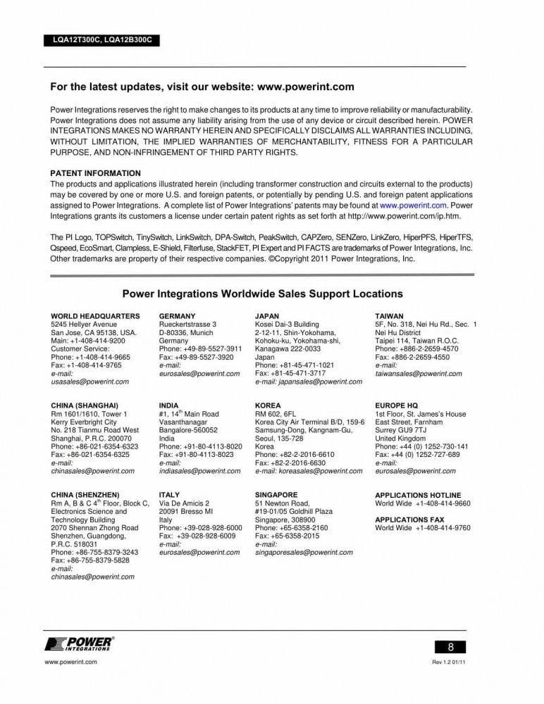 LQA12B300C datasheet page 8