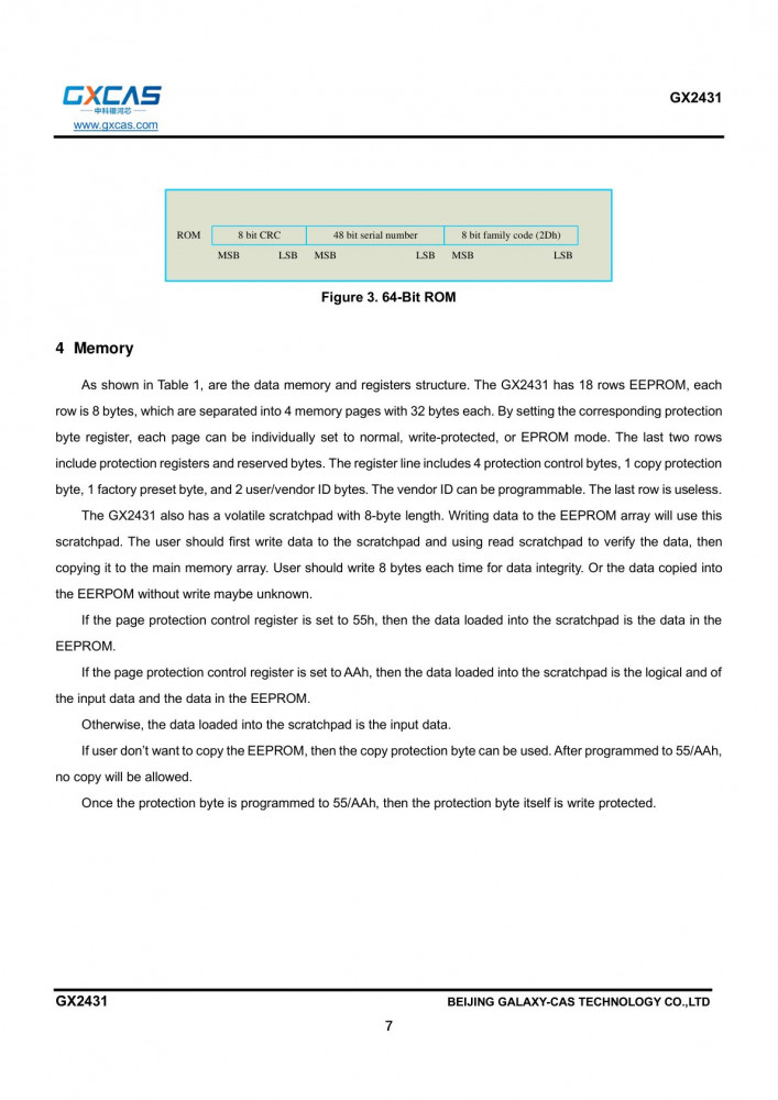 GX2431 technical document page 7