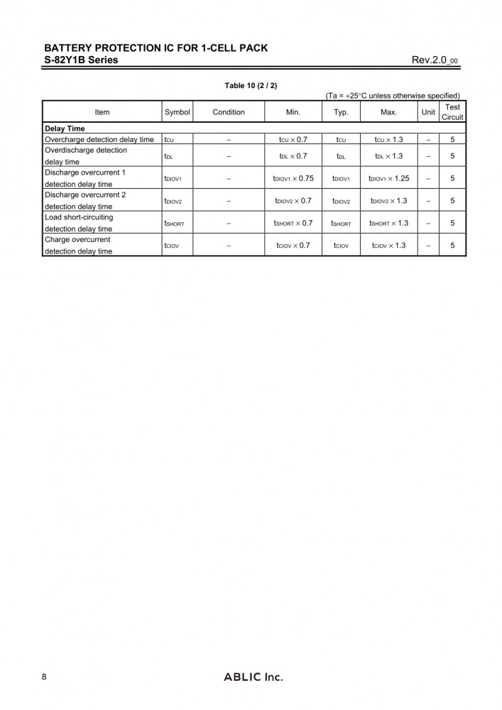 S-82Y1B datasheet page 8