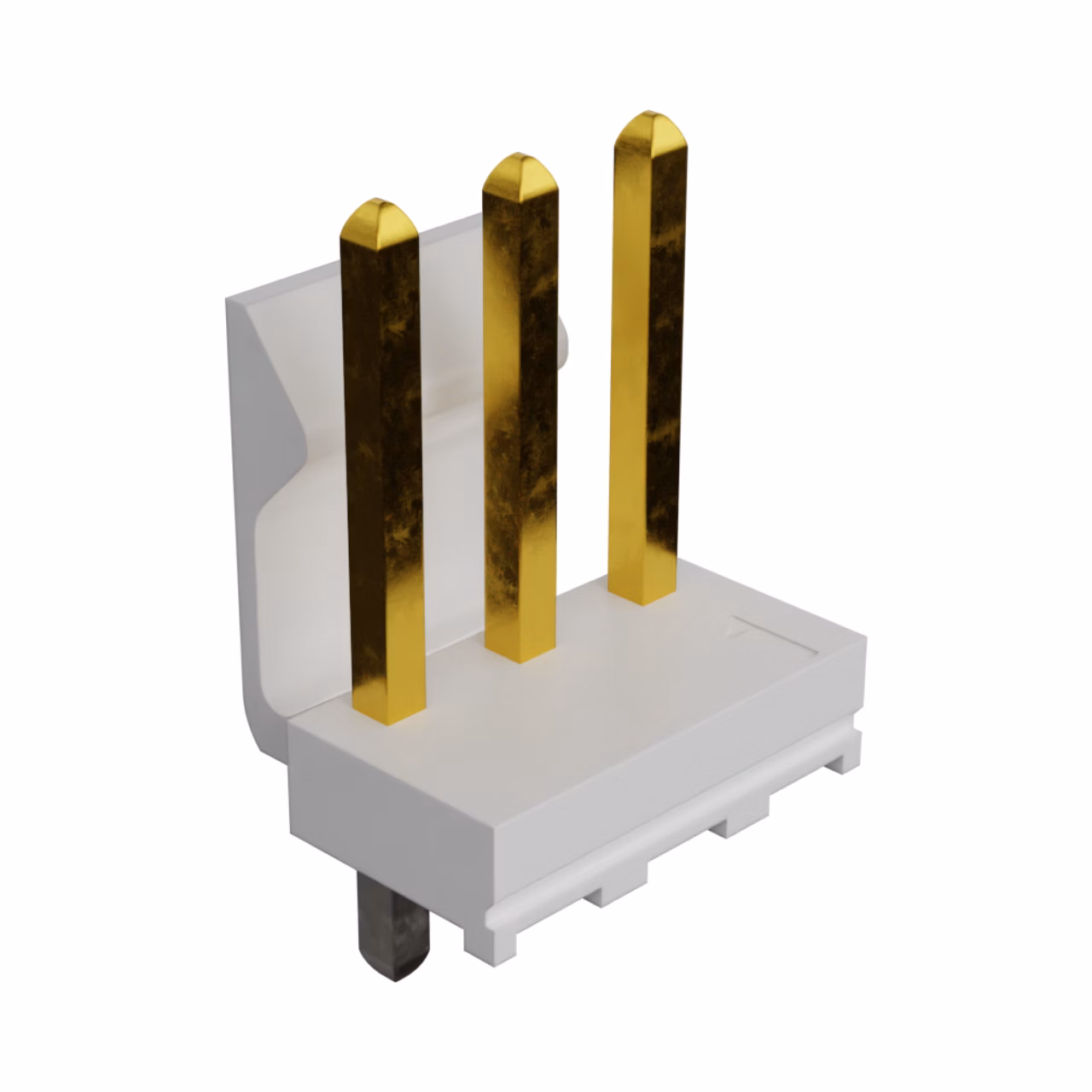 KK 396 Header, Vertical, Friction Lock, 3 Circuits, 0.38µm Gold (Au) Selective Plating for sale