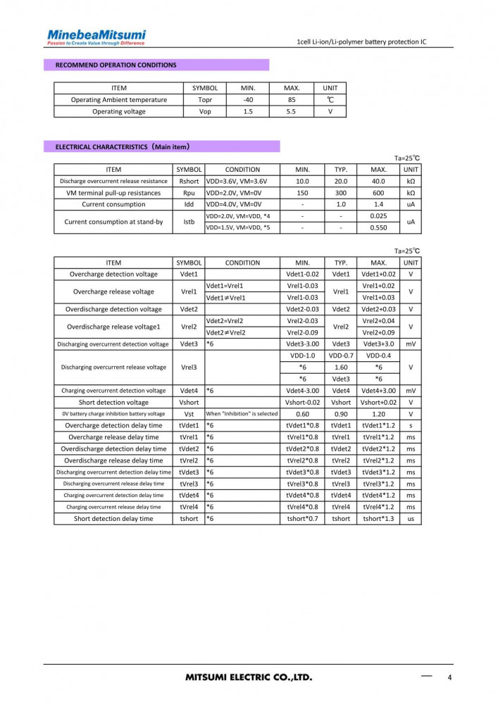 MC3761 datasheet page 4