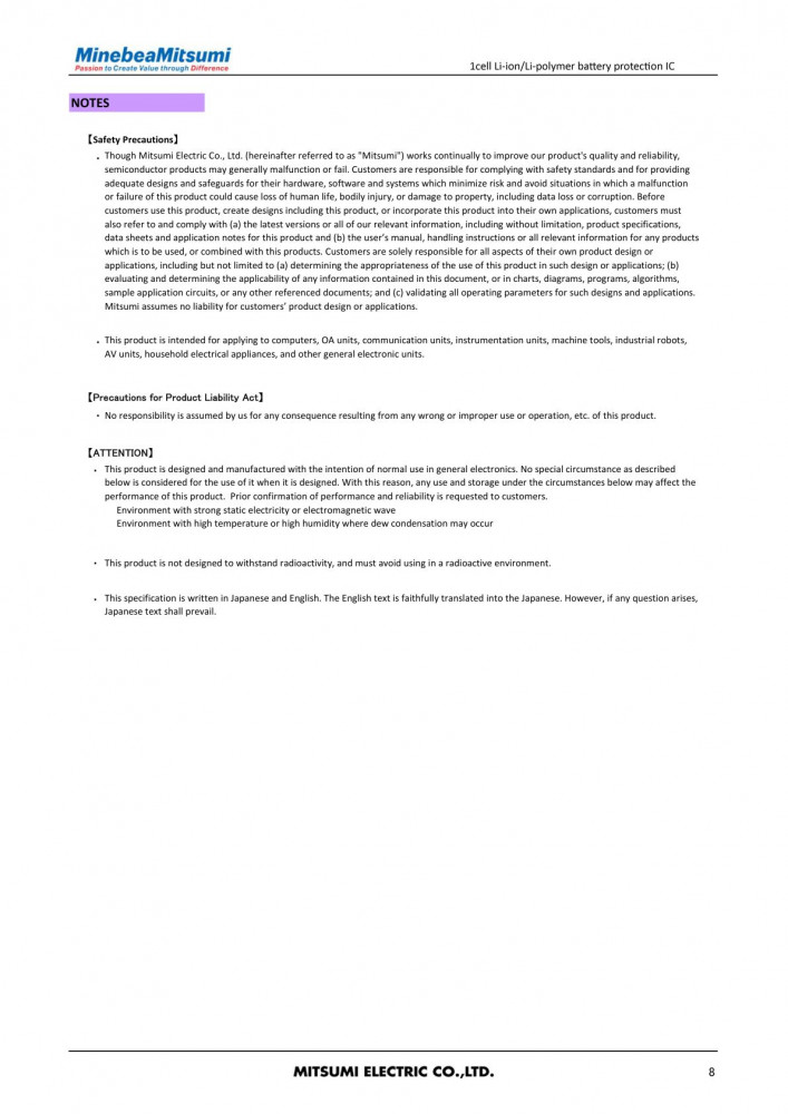 MC3761 datasheet page 8