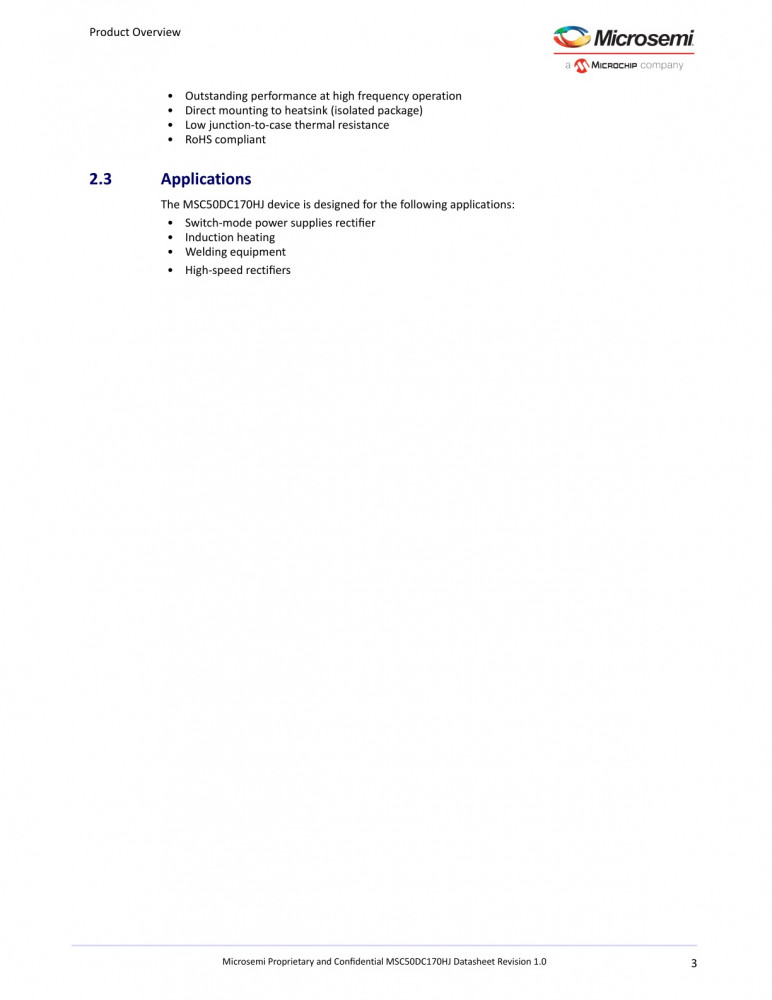MSC50DC170HJ datasheet page 5