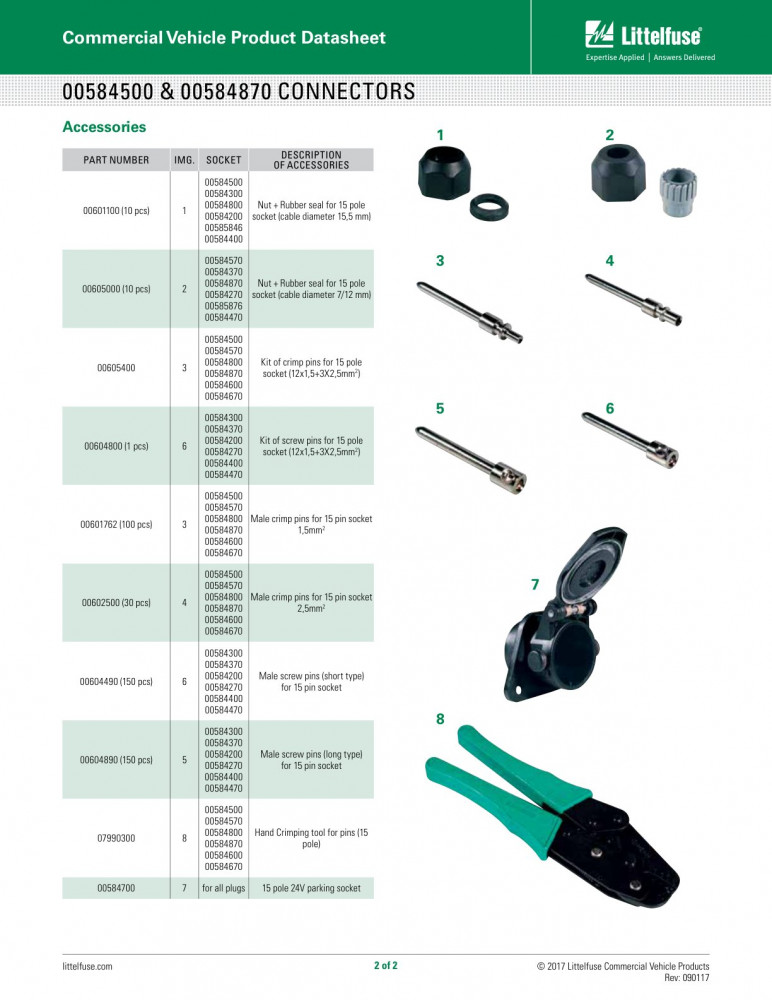 Littelfuse ISO 12098 connector documentation page 2