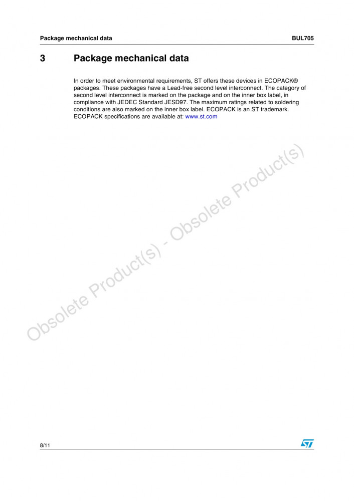 BUL705 datasheet page 8