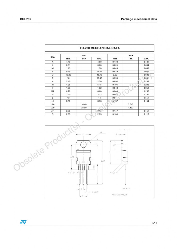 BUL705 datasheet page 9
