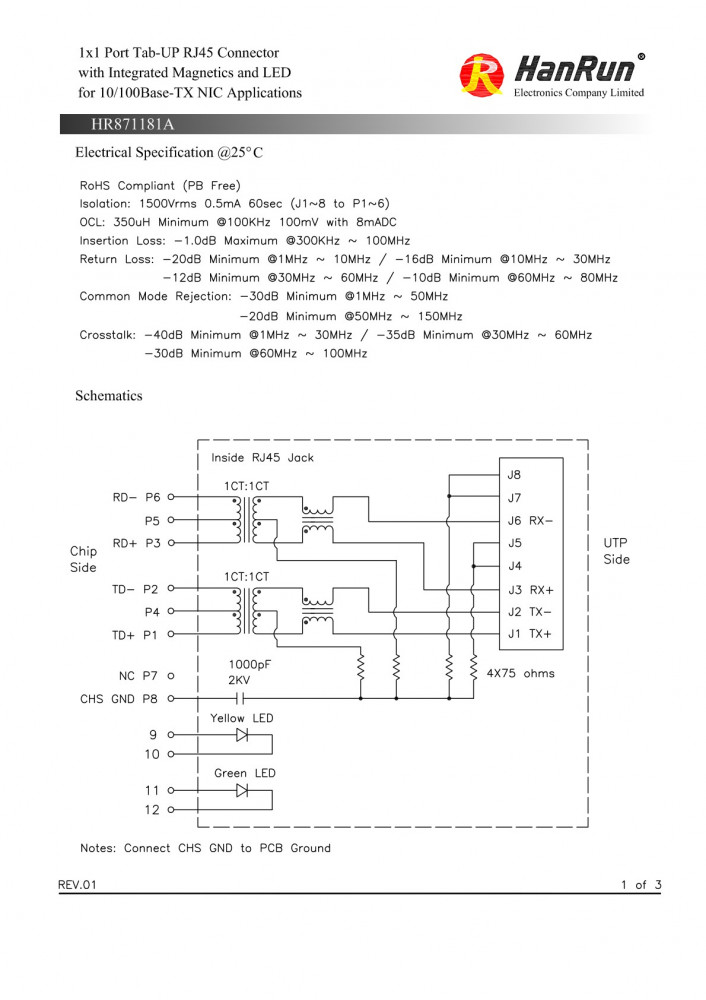 HR871181A documentation page 1