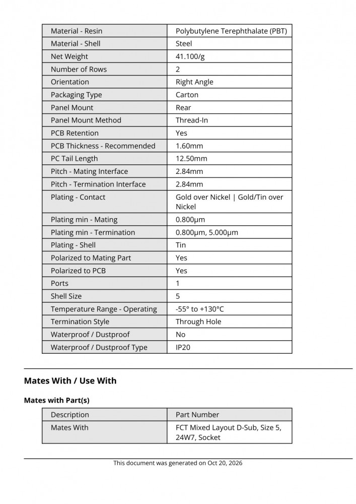 MOLEX 1731070636 technical drawing preview, page 3