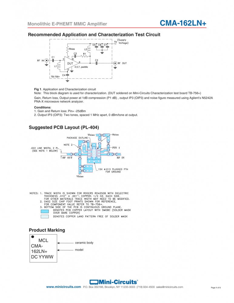 CMA-162LN+ datasheet page 4
