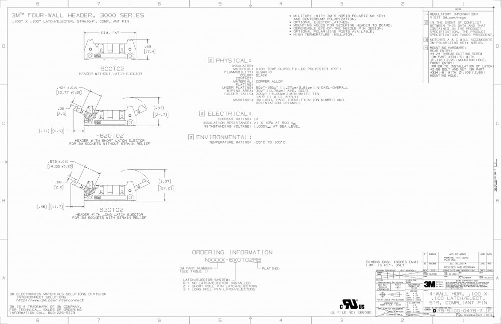 3M 3000 Series header document page 1