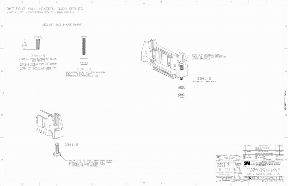 3M 3000 Series header document page 4