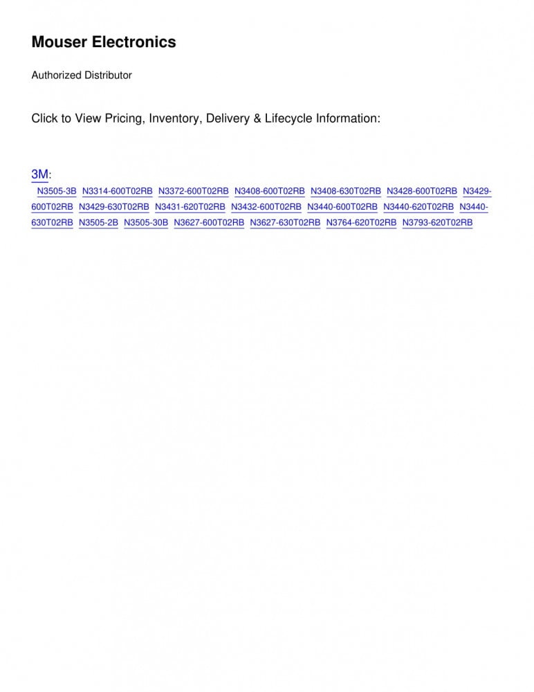 3M 3000 Series header document page 6
