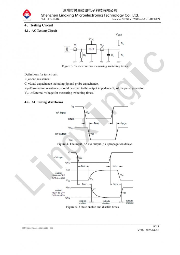 SN74LVC2G126 datasheet page 9