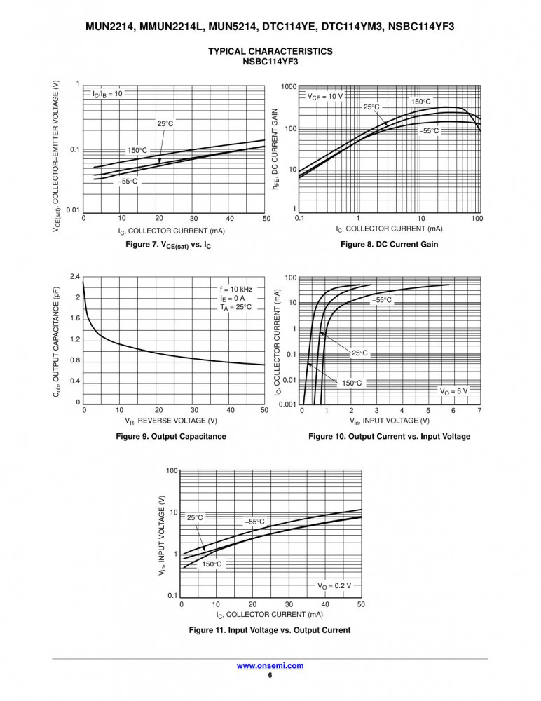 DTC114YE datasheet page 6