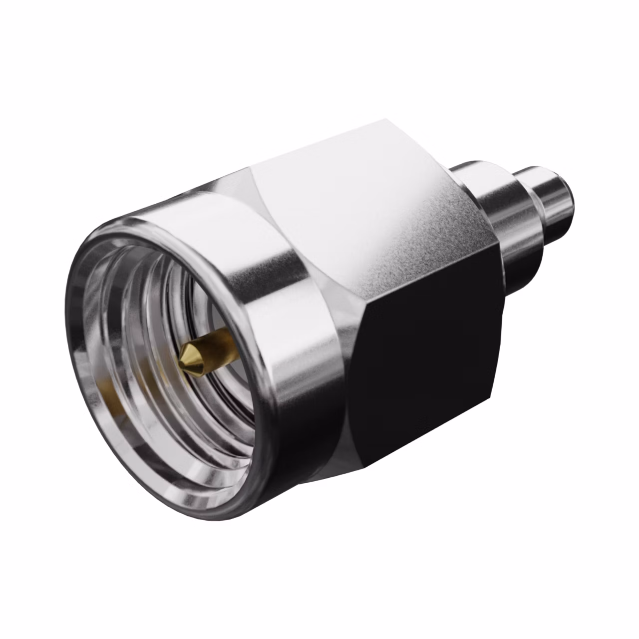SMA Plug-to-MMCX Plug, Between-Series Adapter, One Piece Per Bag, 50 Ohms for sale