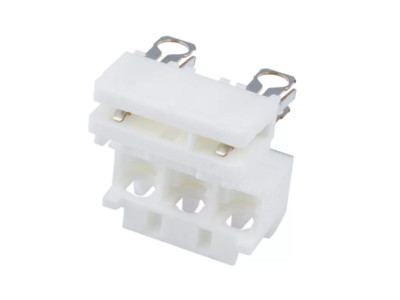 5.00mm Pitch Appli-Mate RAST Power IDT Housing, Direct/Indirect, Female, 3 Circuits, Code Key D Removed, Polarizing Rib Between Circuits 2 and 3, Voided Circuit 2, Open End Walls, Black Color Stripe, Glow-Wire Capable for sale