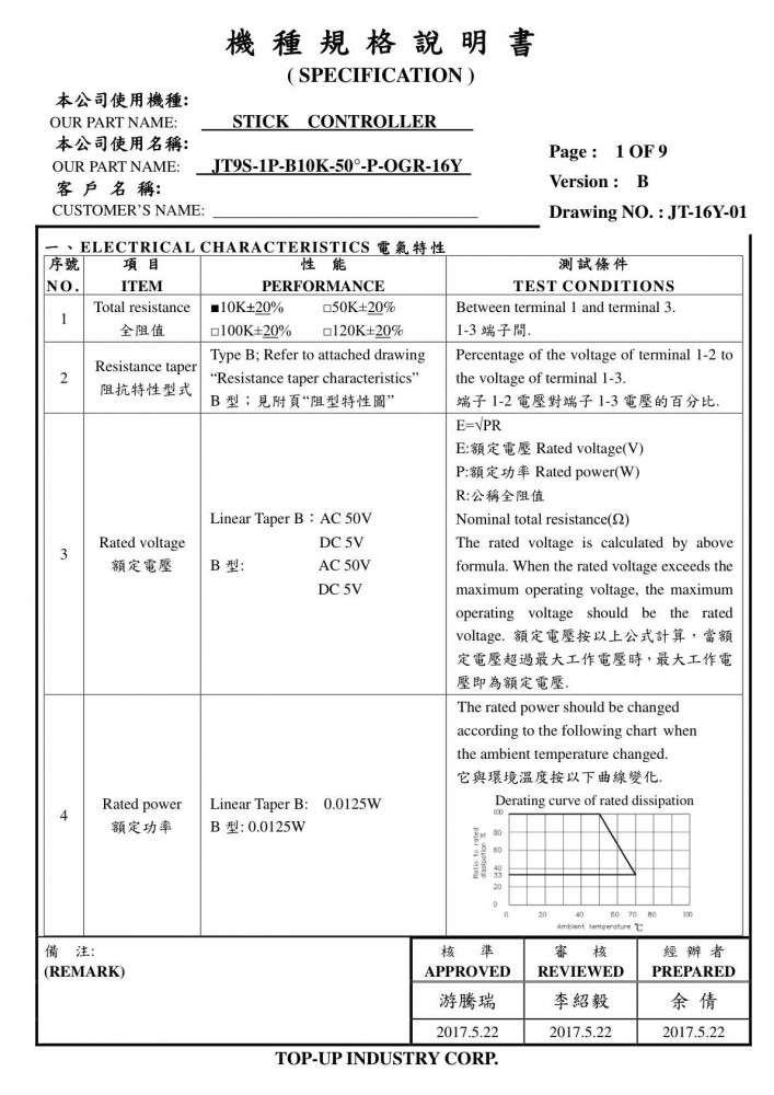 COM-16273 specification page 1
