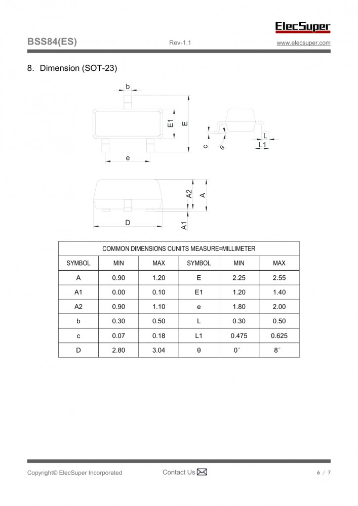BSS84(ES) datasheet page 6