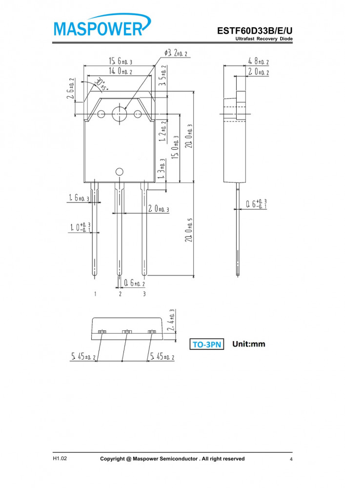 ESTF60D33B datasheet page 4