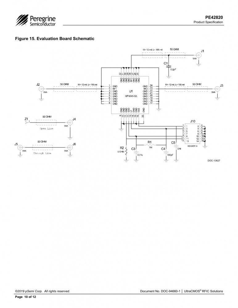 PE42820B-X datasheet page 10