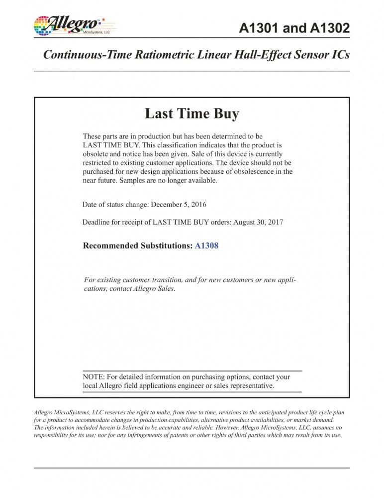 A1302ELHLT-T datasheet page 1