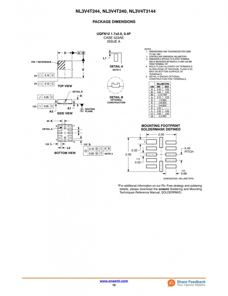 NL3V4T244 datasheet page 10