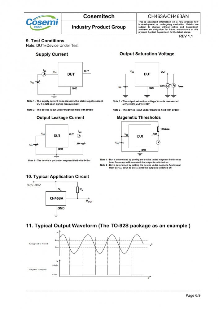 CH463A datasheet page 6