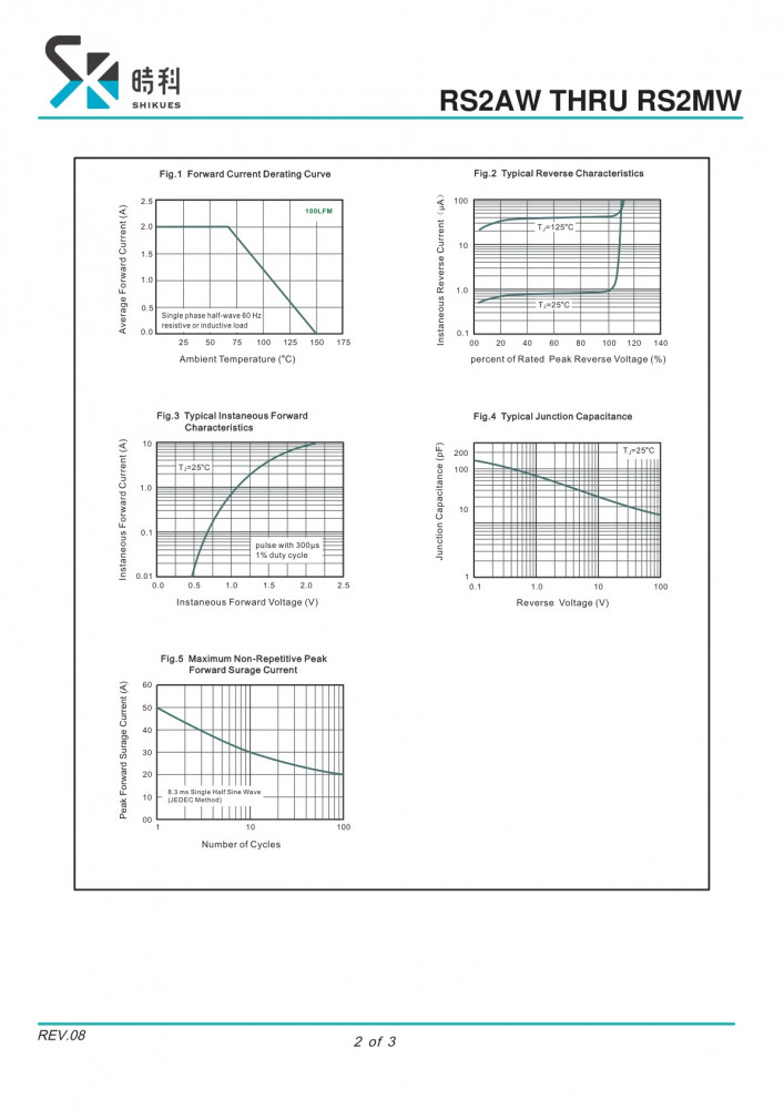 RS2BW datasheet page 2