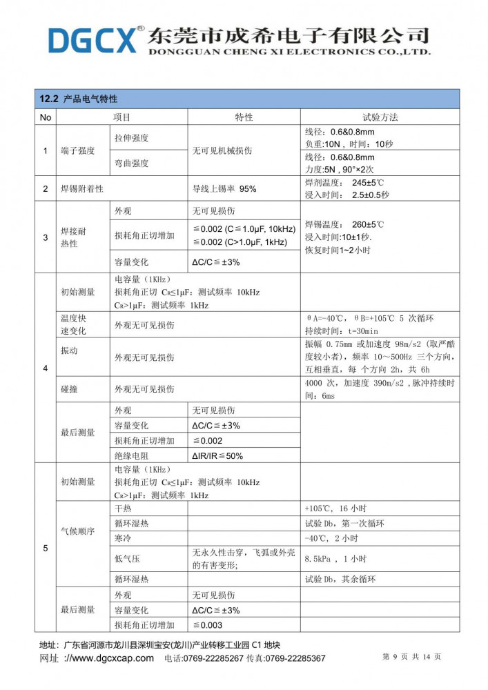 DGCX approval specification page 9