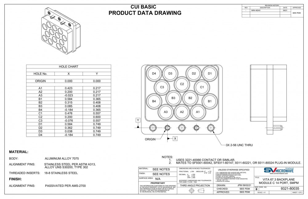 9321-80035 product drawing page 1
