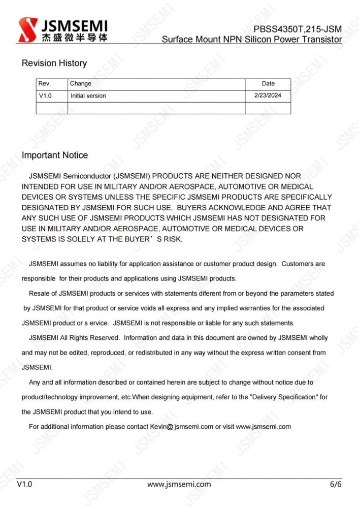 PBSS4350T,215-JSM datasheet page 6