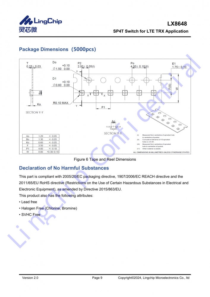 LX8648 datasheet page 9