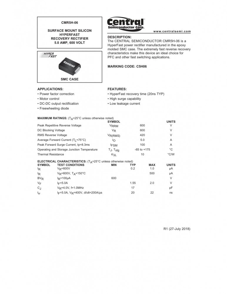 CMR5H-06 technical document page 1