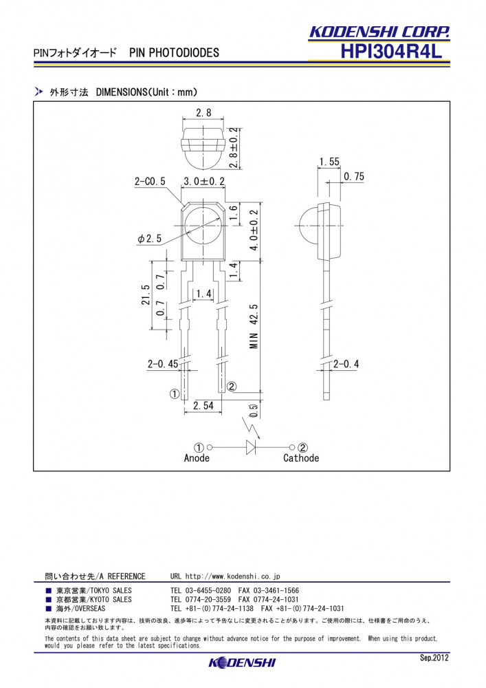 HPI304R4L datasheet page 3